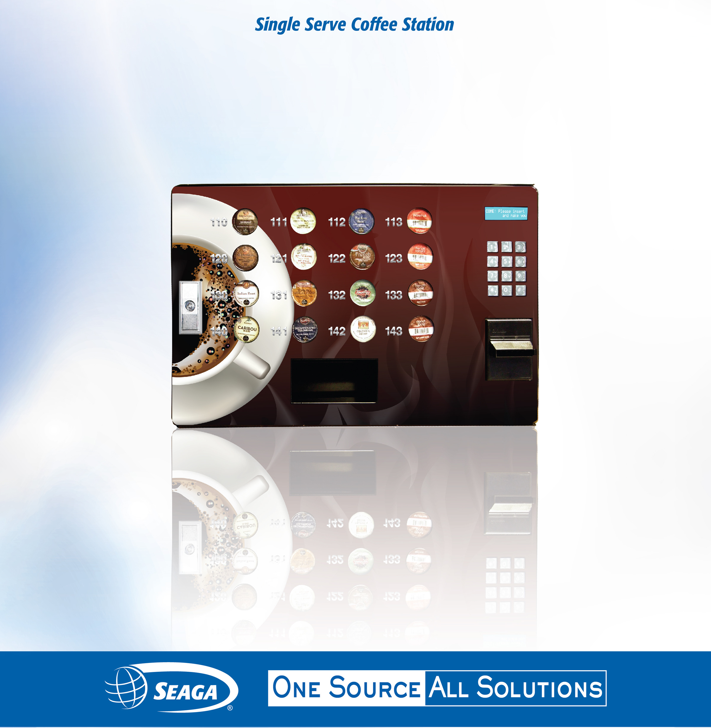 SS16 - Single Serve Coffee Station | Seaga Manufacturing Inc